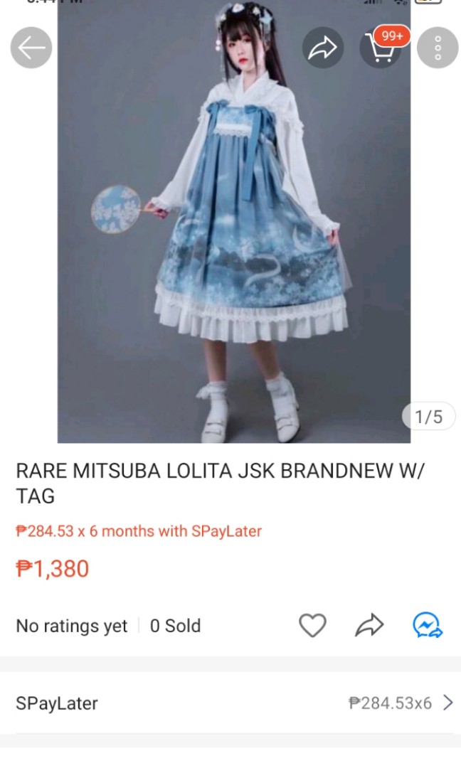 RUSH! Rare moonlight mitsuba lolita JSK brand-new with tag, Women's Fashion, Dresses & Sets ...