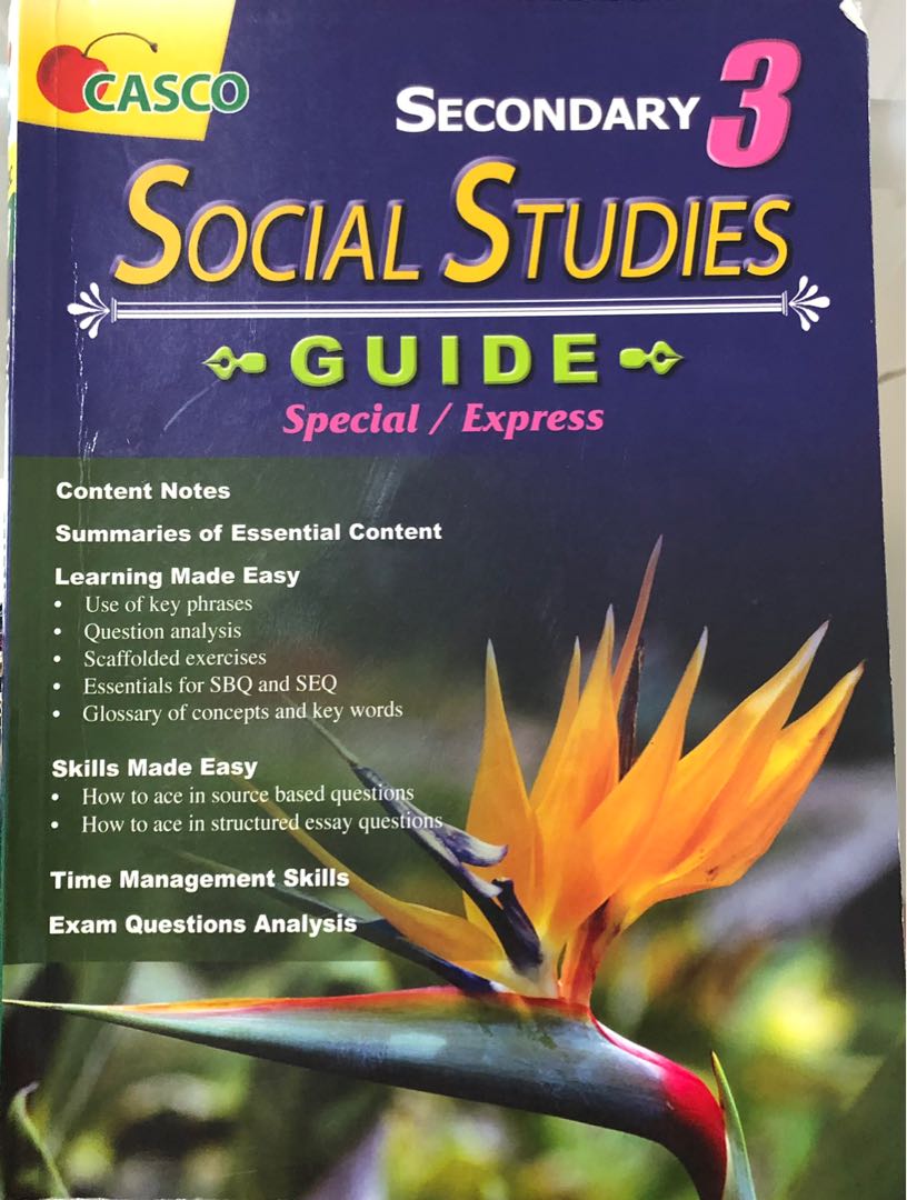 Sec 3 Social Studies Guide IP/O level, Hobbies & Toys, Books ...