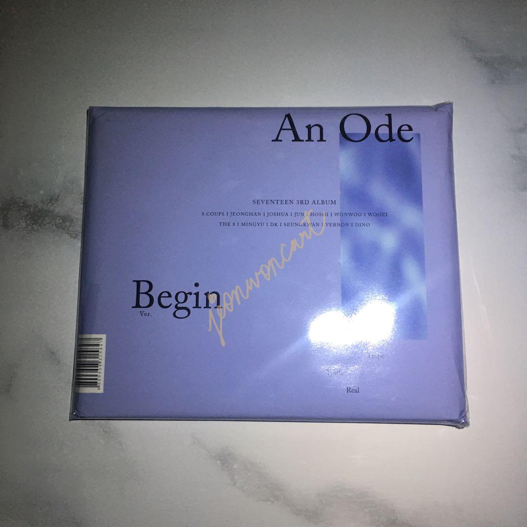 SEVENTEEN An Ode Album — Begin Version, Hobbies & Toys, Music & Media, CDs & DVDs on Carousell