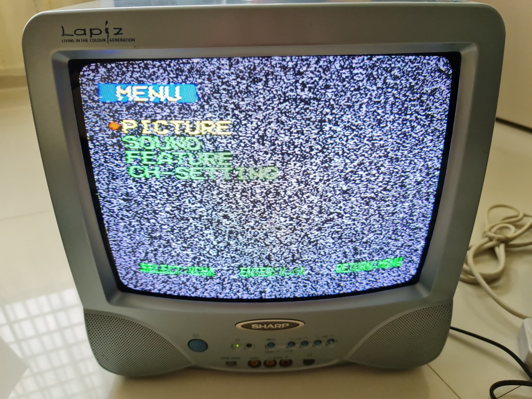 Sharp 14" CRT TV for sales with remote control, TV & Home Appliances ...