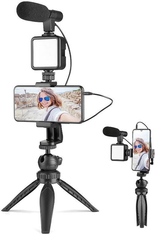 Smartphone Camera Video Kit, Video Microphone Vlogging kit, Video Rig ...