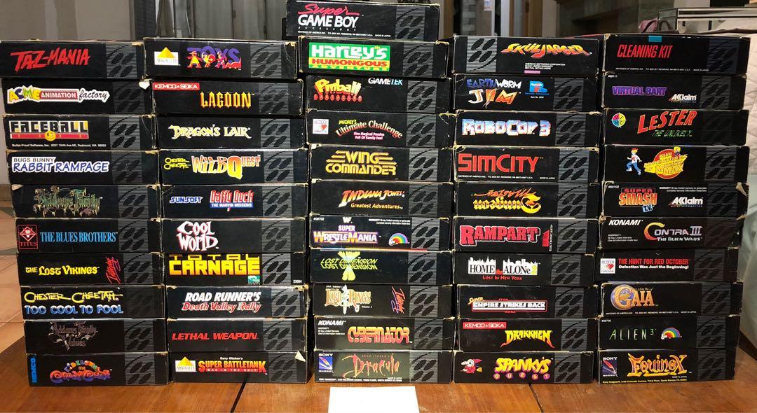 Super Nintendo SNES Boxed Games, Video Gaming, Video Games, Nintendo on ...