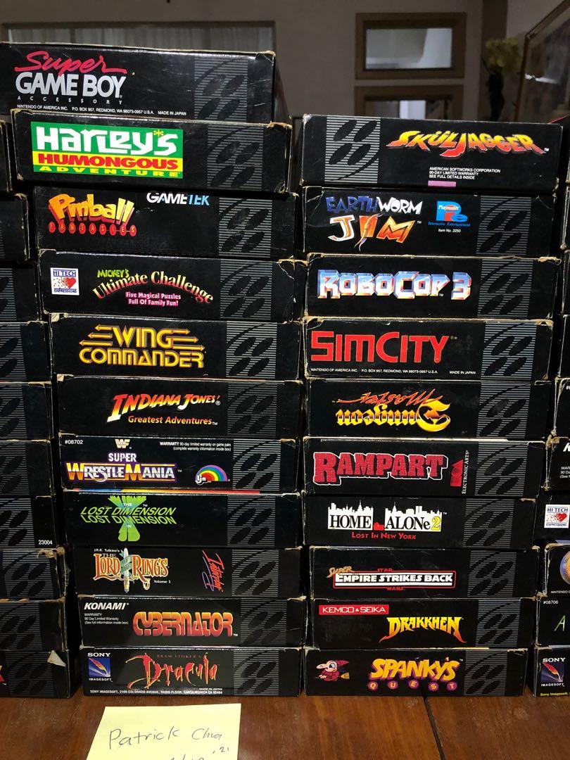 Super Nintendo SNES Boxed Games, Video Gaming, Video Games, Nintendo on ...
