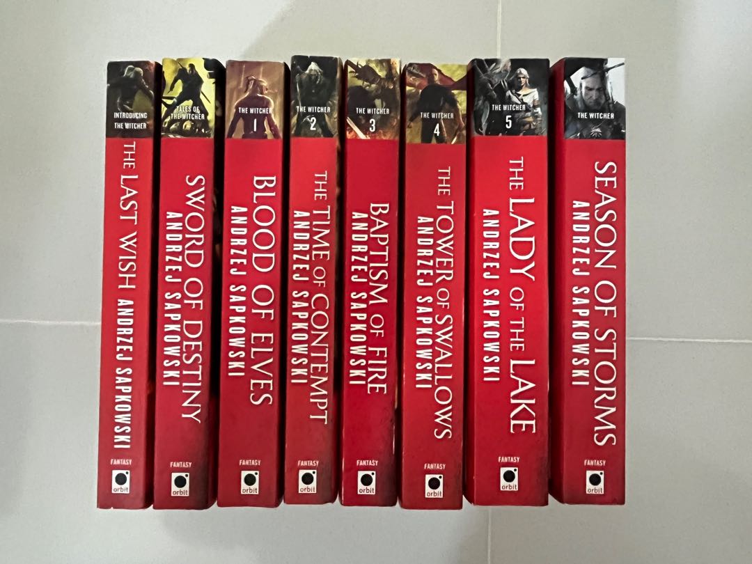 The Witcher Books (Set of 8), Hobbies & Toys, Books & Magazines ...