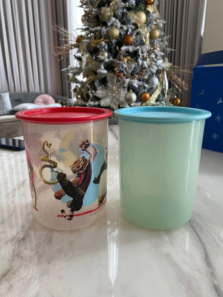 Tupperware round canister, Furniture & Home Living, Kitchenware ...