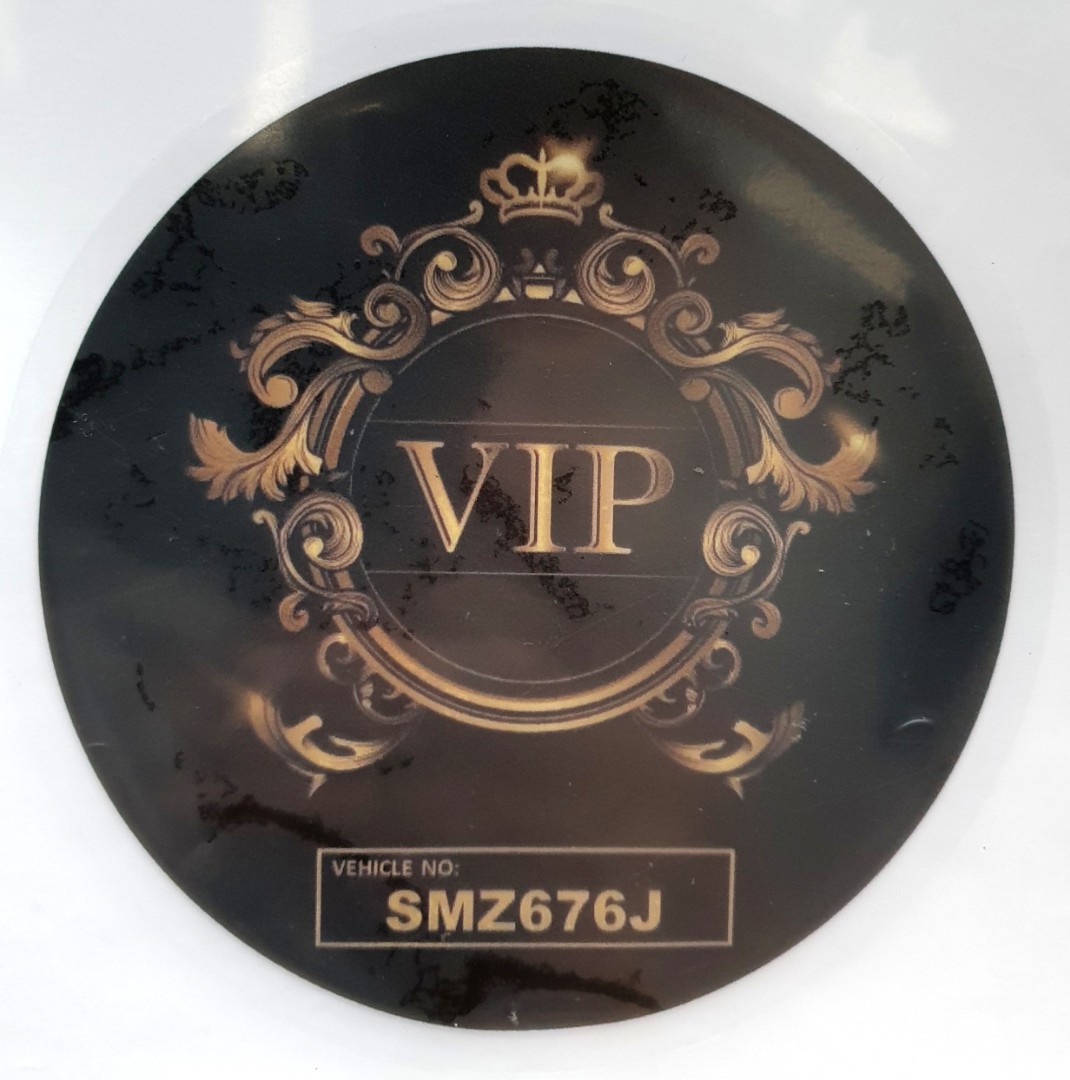 VIP Customised Number Plate Car Decal, Hobbies & Toys, Stationery ...