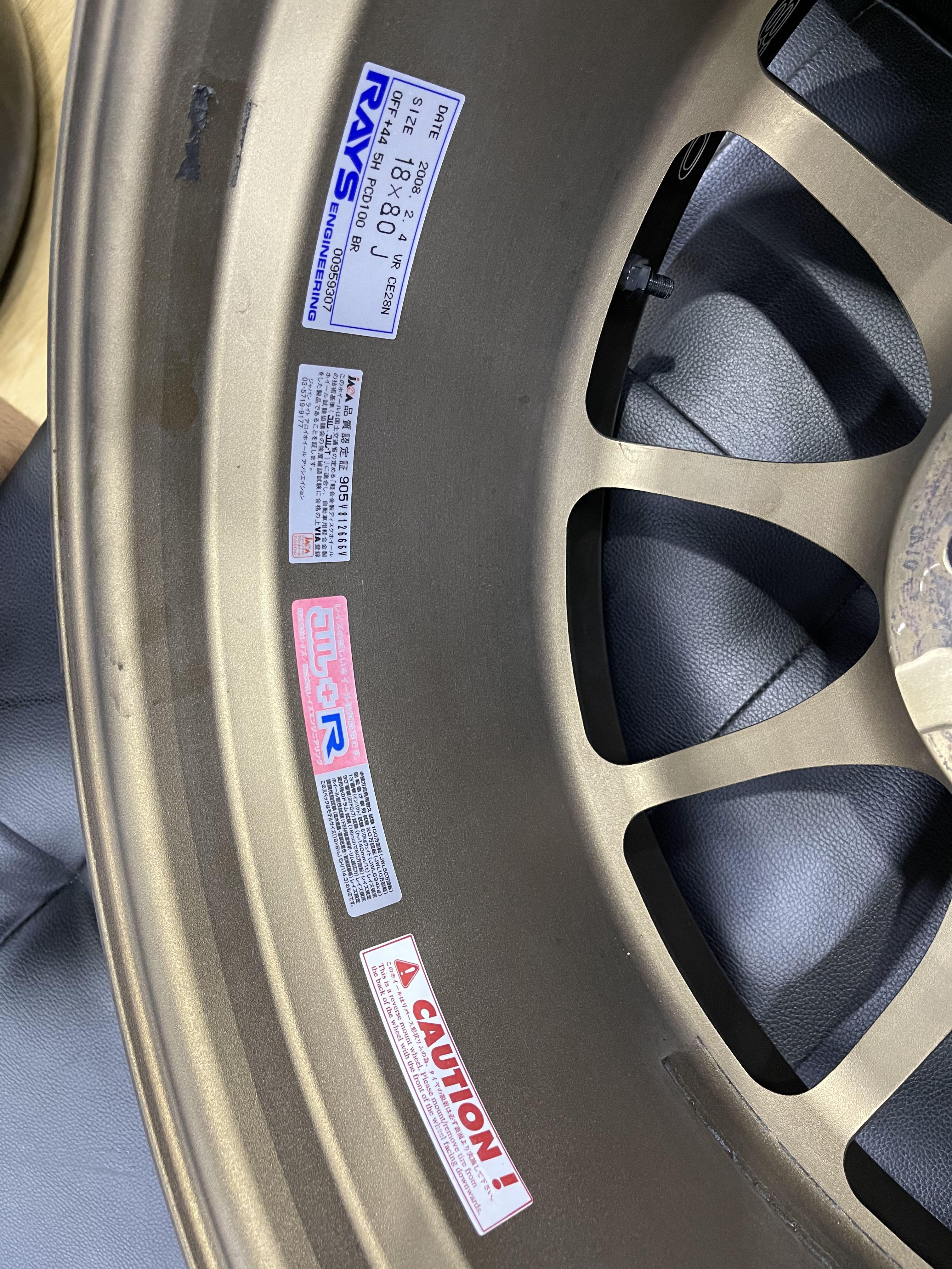 Volks Racing CE28 Original 18” 5x100, Car Accessories, Tyres & Rims on ...