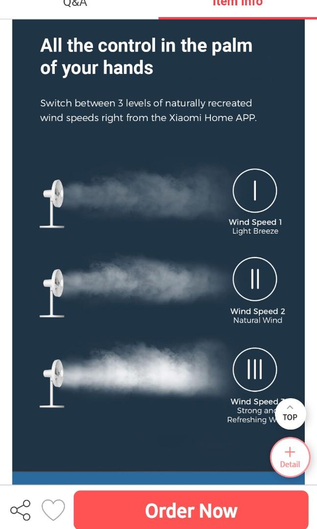 Xiaomi Smart Standing Fan 1c, Furniture & Home Living, Lighting & Fans ...