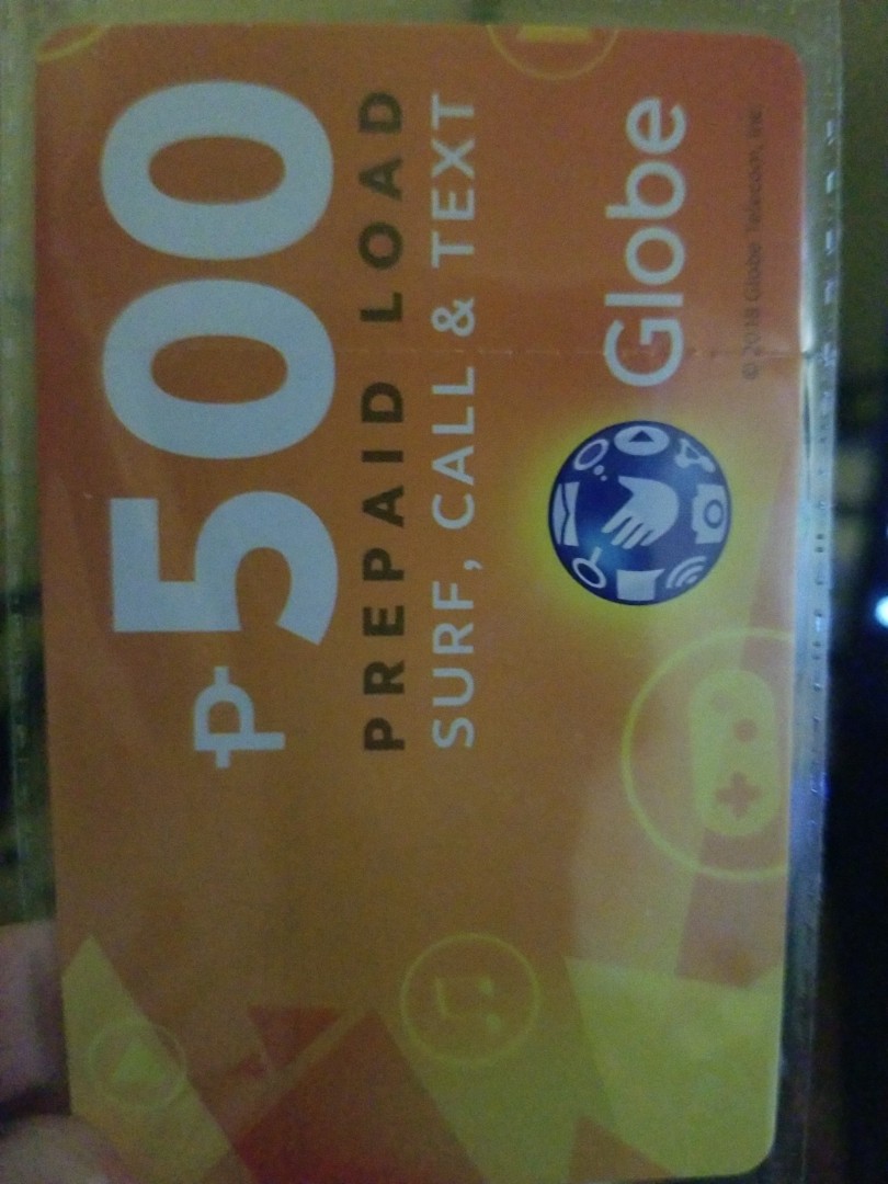 500 Globe Load Cards, Everything Else, Others on Carousell