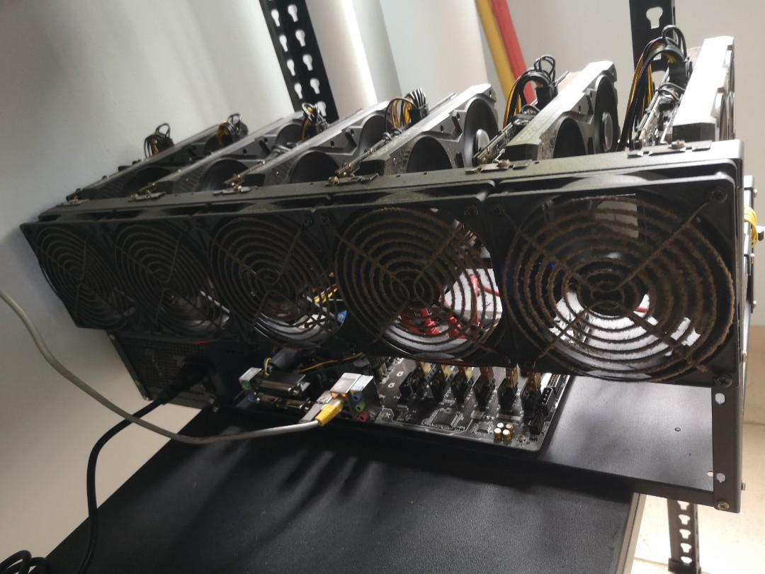 6 X 3060 ti ETH/ERGO mining rig, Computers & Tech, Parts & Accessories ...