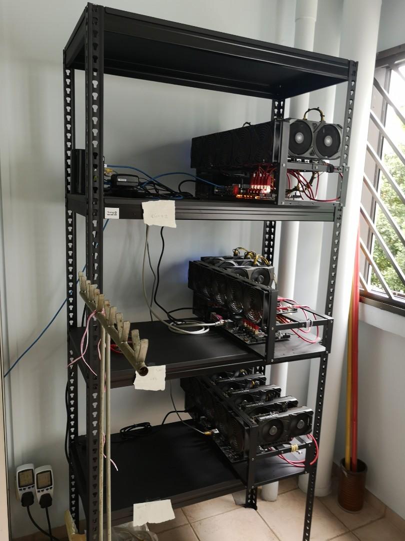6 X 3060 ti ETH/ERGO mining rig, Computers & Tech, Parts & Accessories ...