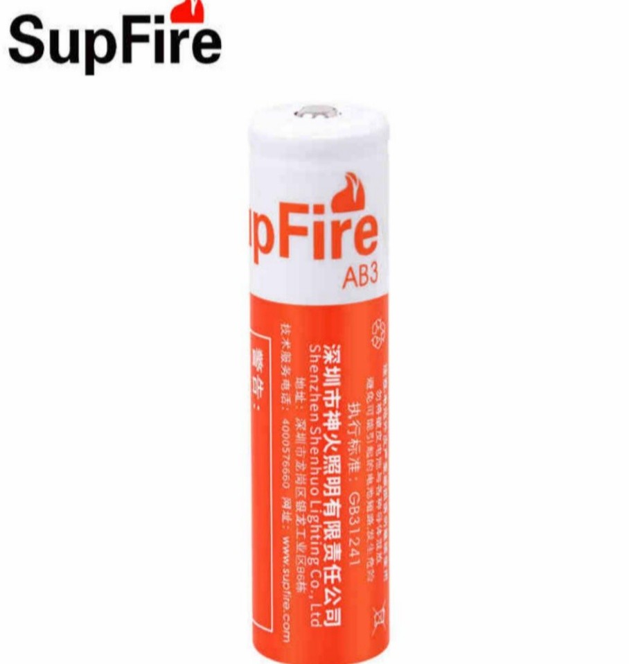 神火 SupFire AB3 18650 2300mAh 3.7V 充電 鋰電池 尖頭 手電筒 頭燈 風扇 收音機 專用電池, 家庭電器 ...