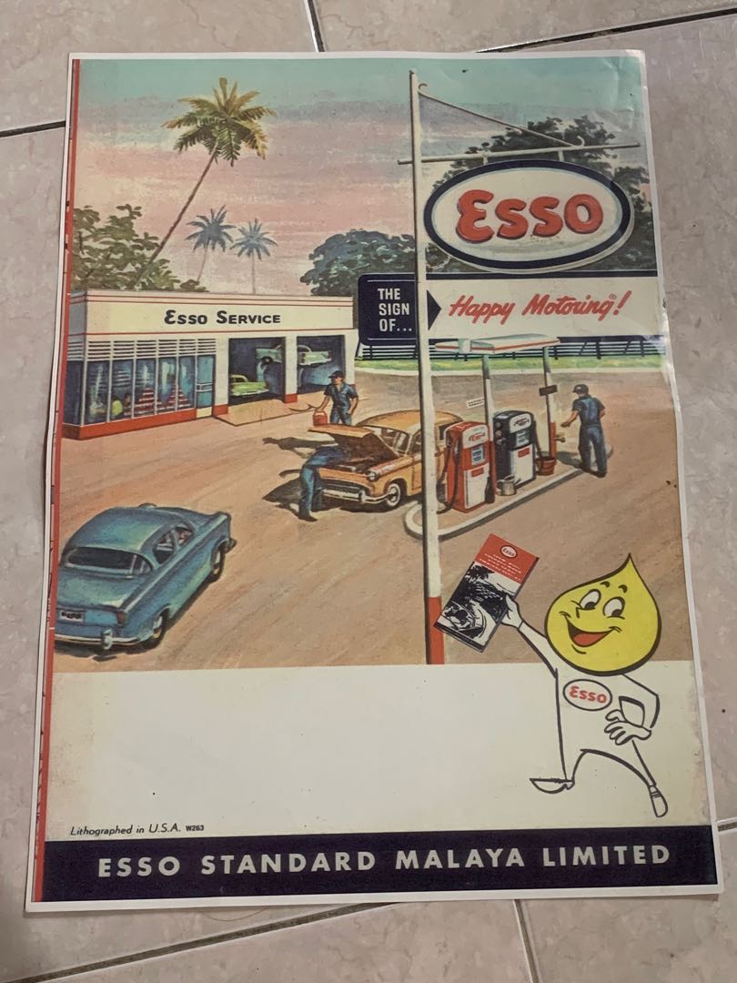A3 Esso Poster Reprint, Hobbies & Toys, Collectibles & Memorabilia ...