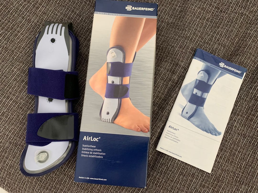 Air-cushioned ankle orthosis for acute cases, Health & Nutrition ...