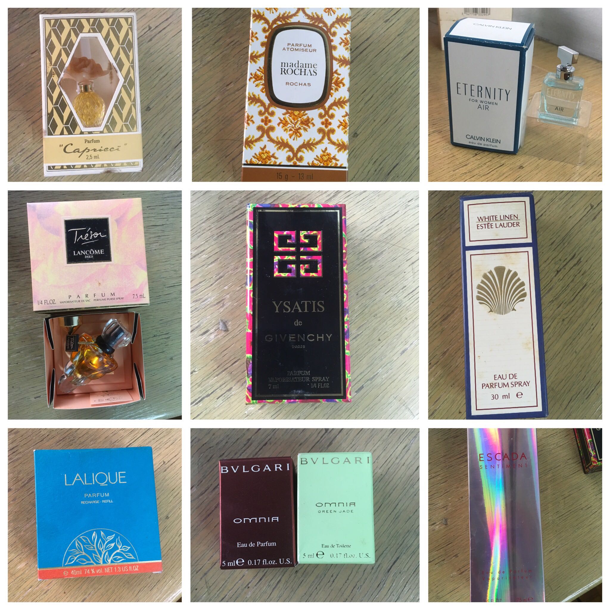 assorted fragrances lalique escada calvin klein nina ricci tresor ...