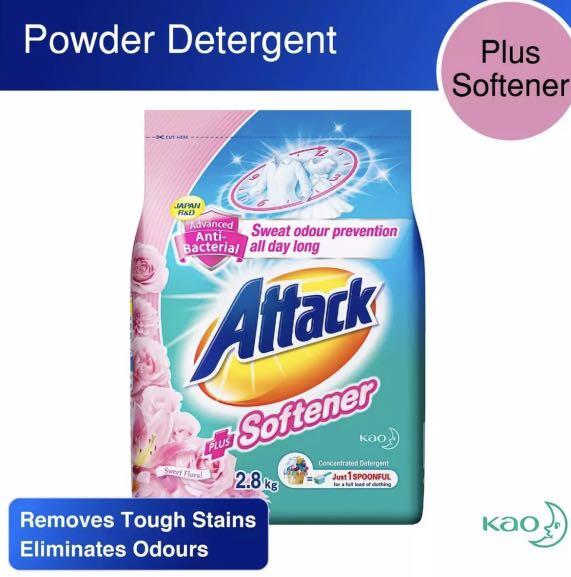 Attack Powder Detergent 2.8kg, Furniture & Home Living, Cleaning ...