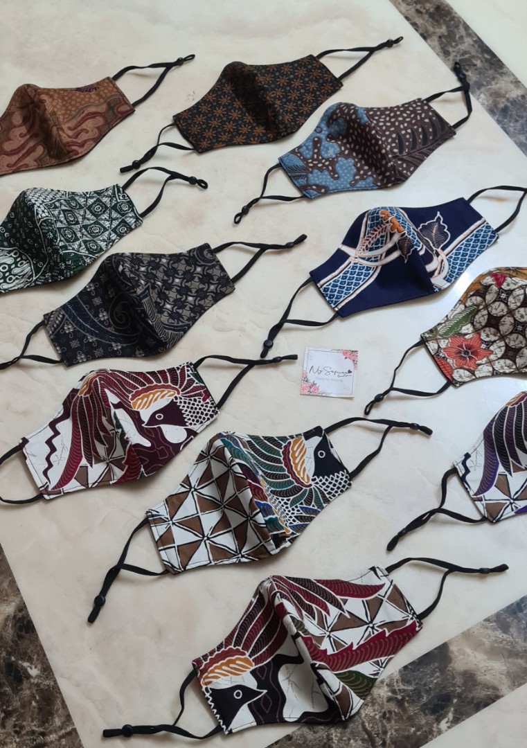 batik mask, Health & Nutrition, Face Masks & Face Shields on Carousell