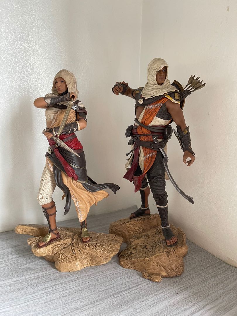 Bayek and Cassandra statue bundle, Hobbies & Toys, Toys & Games on ...