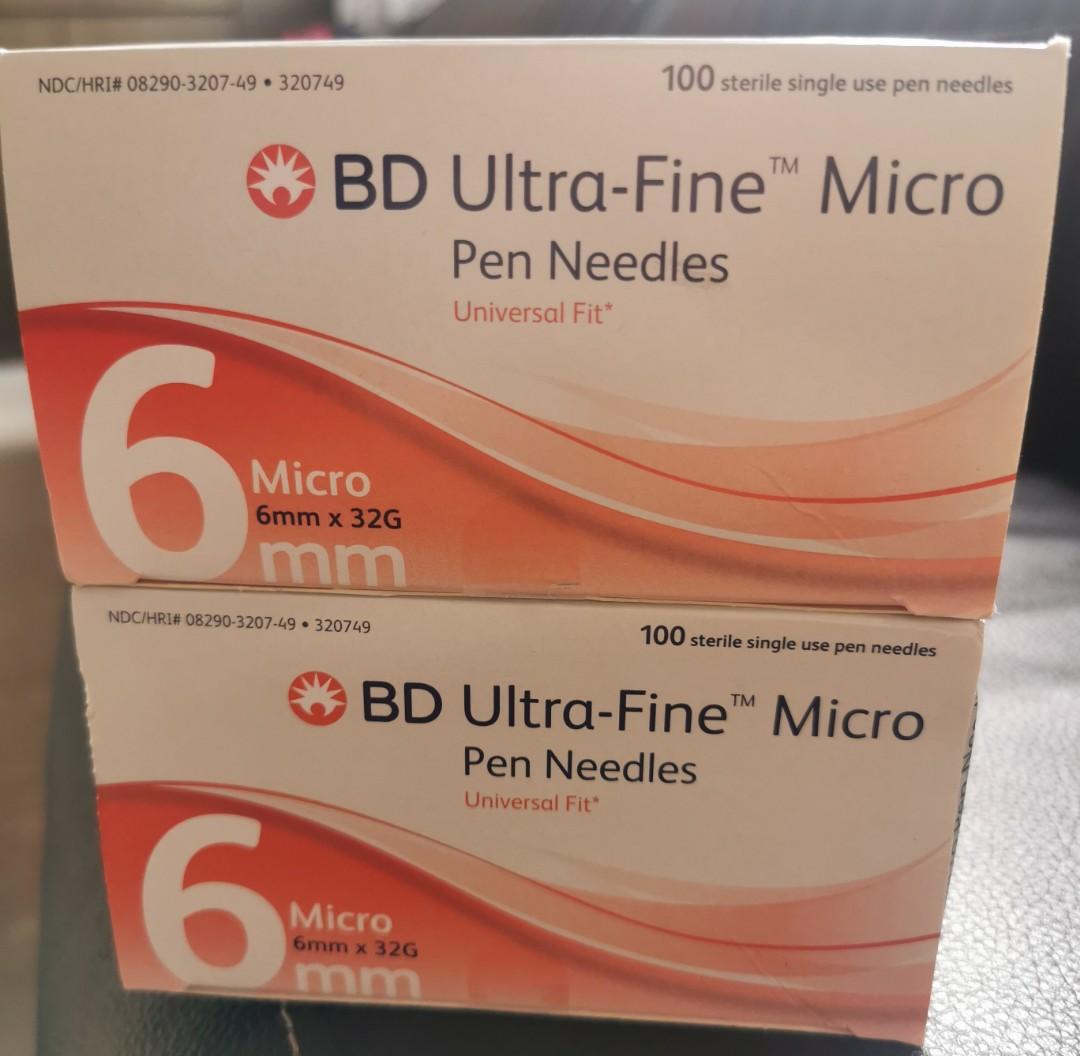 BD Ultra Fine Micro Pen Needles 6mm, Health & Nutrition, Medical ...