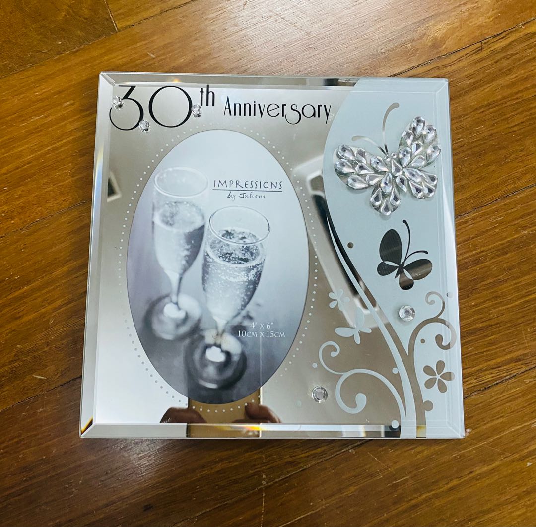 Beautiful 30th Anniversary Photo Frame, Furniture & Home Living, Home ...