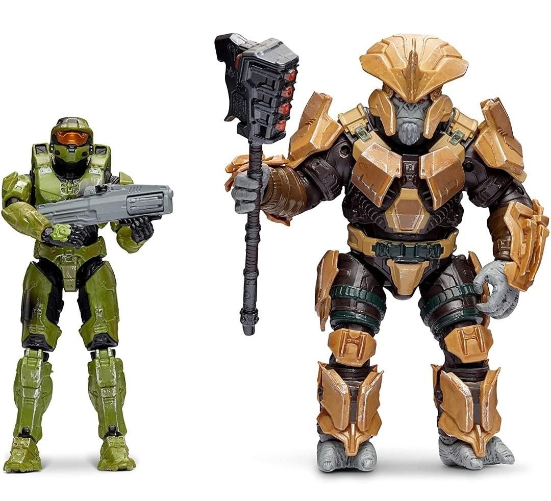 BNIB Halo 4" Spartan Master Chief w Hydra Launcher and Brute Chieftain ...