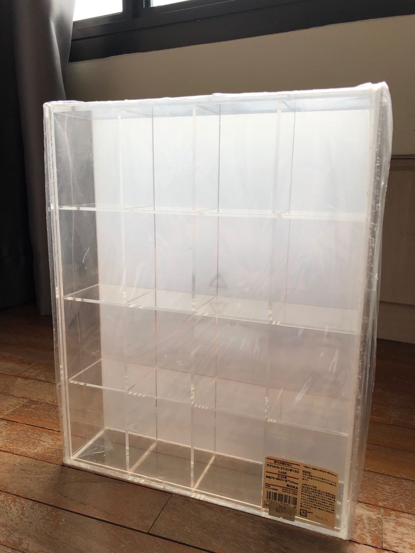BNIB Muji Acrylic Display Case 4x4, Furniture & Home Living, Furniture ...