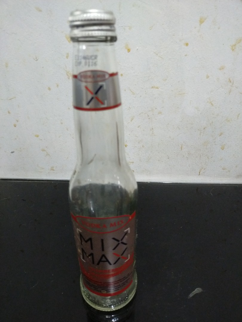 Botol Bekas Unik Vodka Mix - Mix Max, Antik, Pajangan di Carousell