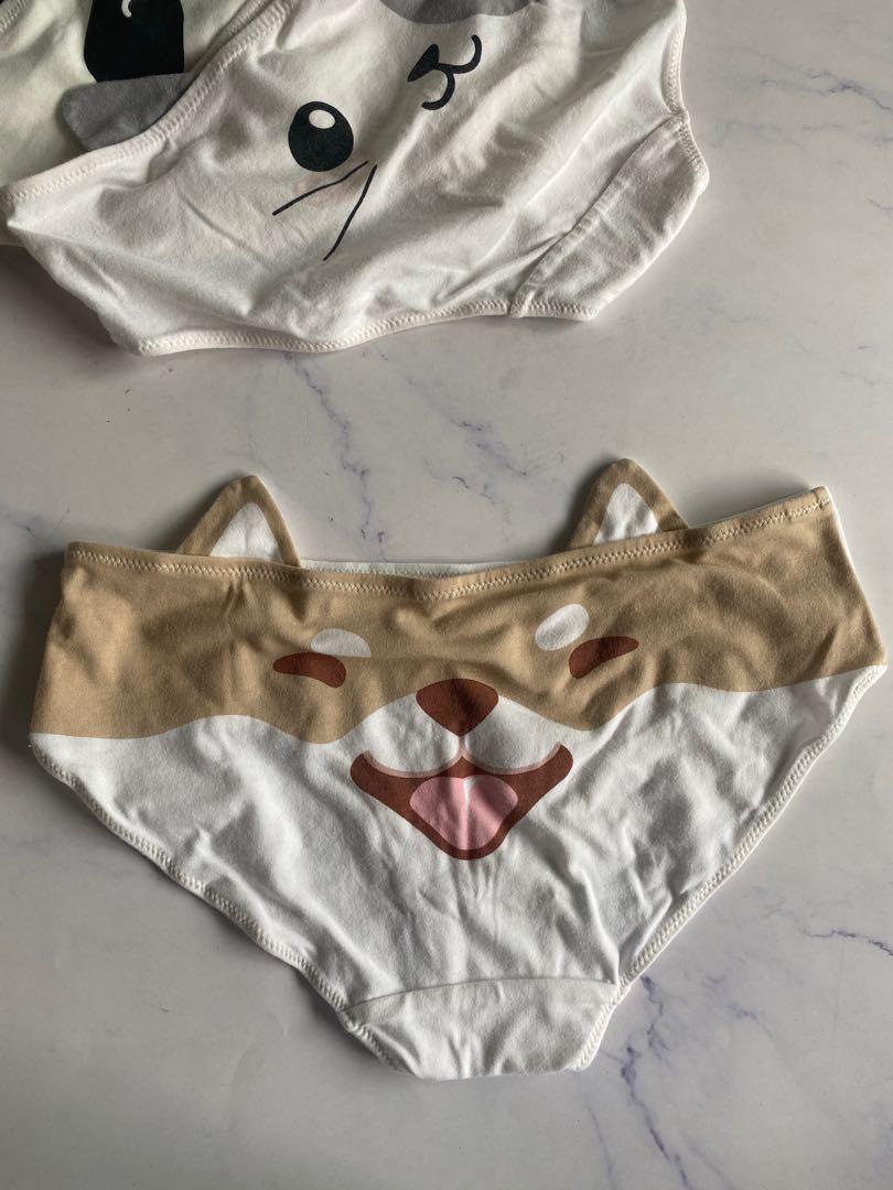 Cartoon Animals Panties (Set of 4), Women's Fashion, Undergarments ...