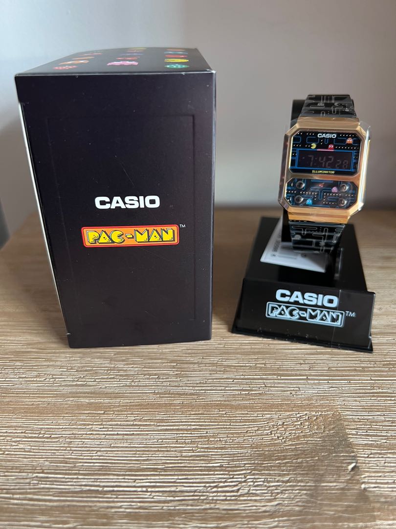 CASIO VINTAGE X PAC-MAN LIMITED EDITION DIGITAL WATCH, Men's Fashion ...