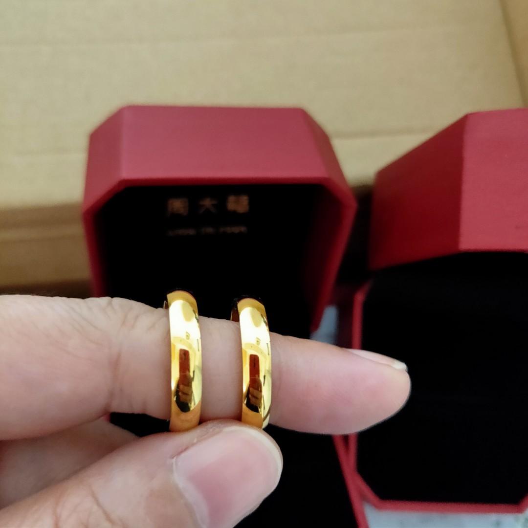 au750 gold filled ring, Luxury, Accessories on Carousell