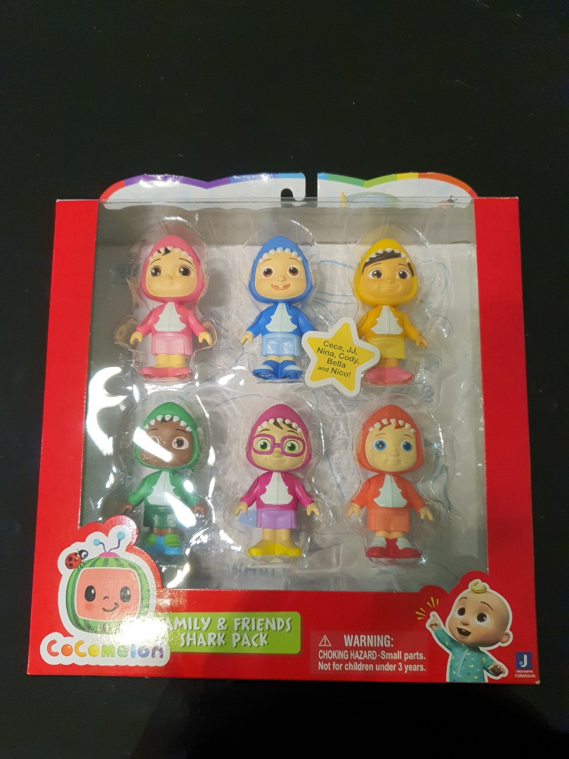 Cocomelon family and friends shark pack christmas gift, Hobbies & Toys ...