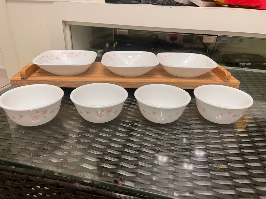 Corelle Sakura Bowl Set, Furniture & Home Living, Kitchenware ...