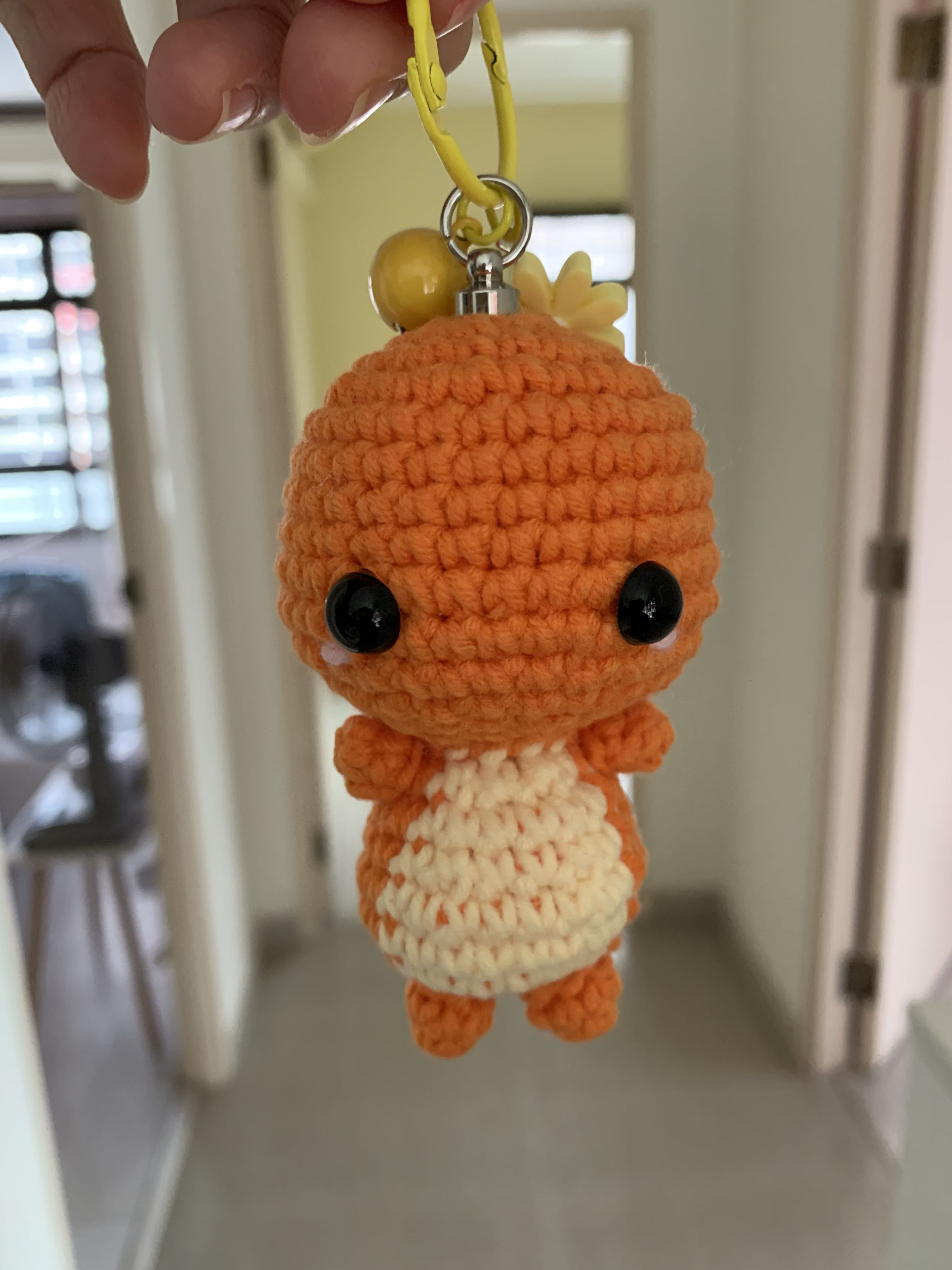 Chibi Charmander Handmade Crochet Keychain, Hobbies & Toys, Stationery ...