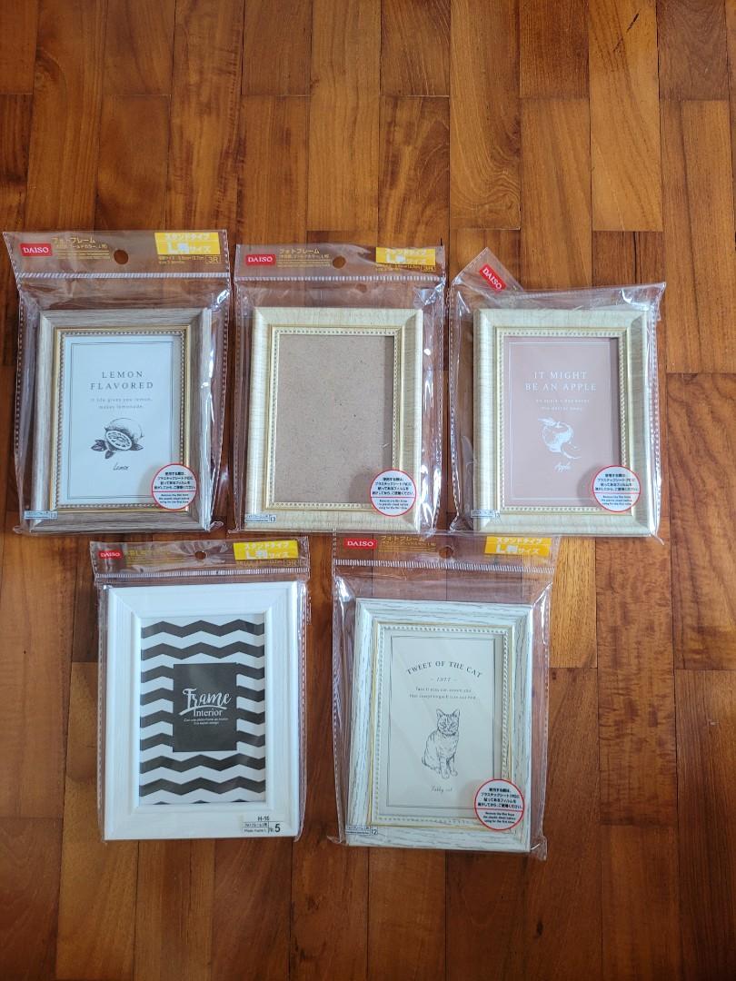 Daiso photo frame - 5 for $5, Furniture & Home Living, Home Decor ...
