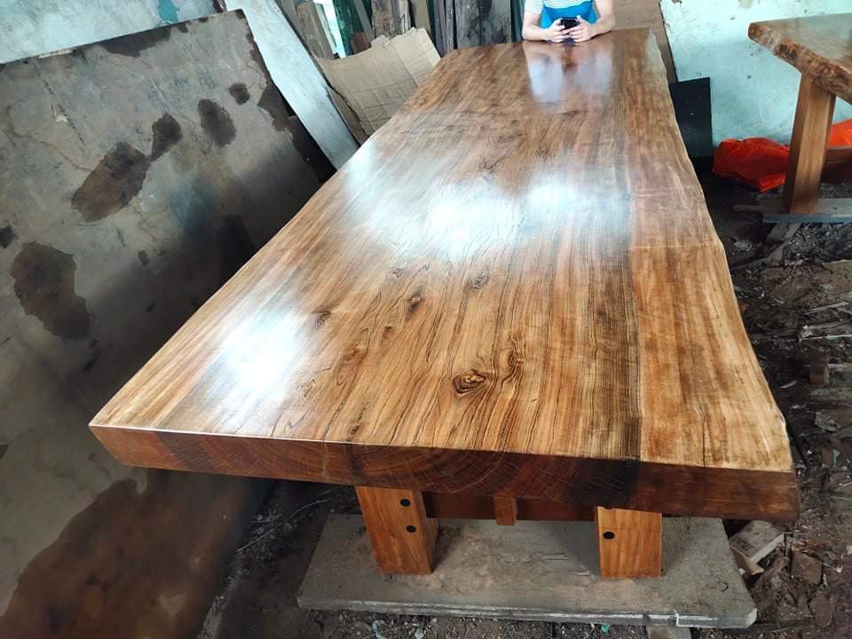 DAU WOOD DINING TABLE, Furniture & Home Living, Furniture, Tables ...