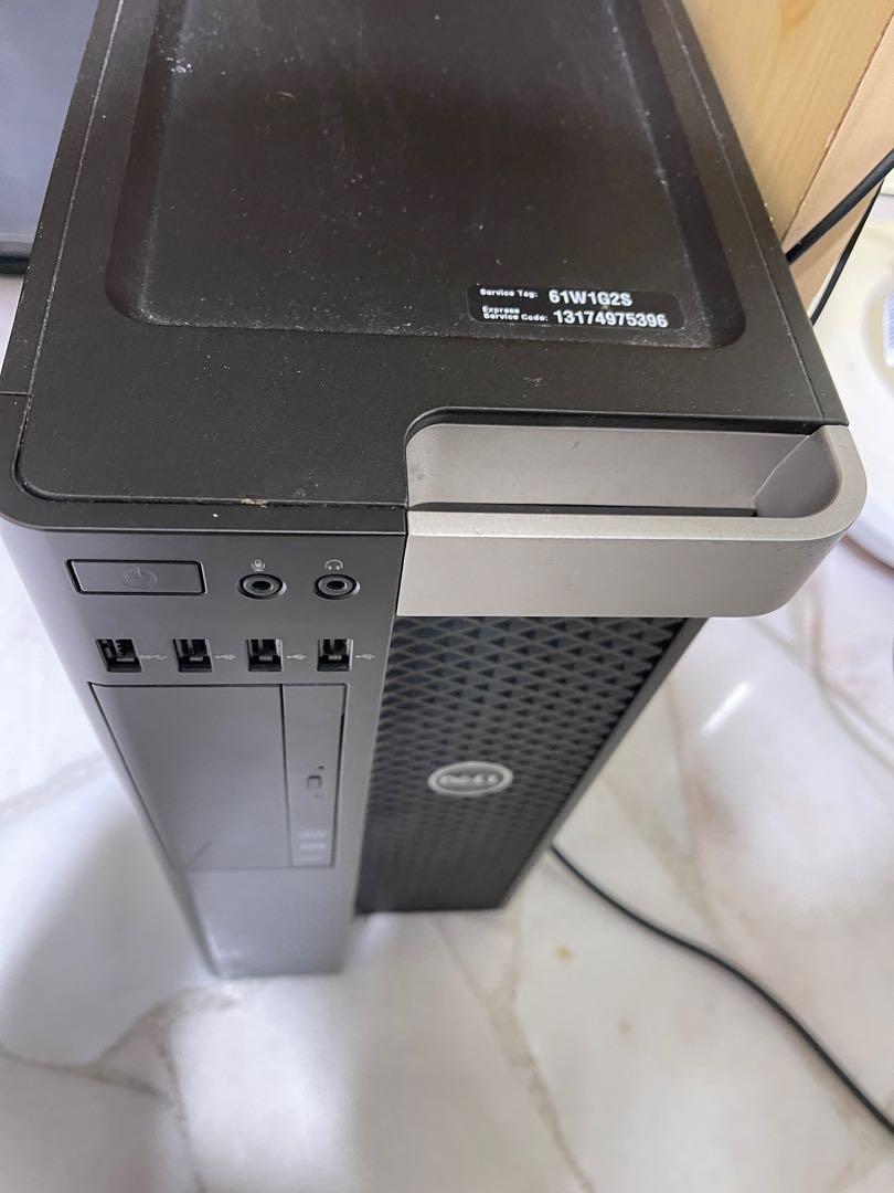 Dell PC T3600 with 24” Height Adjusted Monitor, Computers & Tech ...