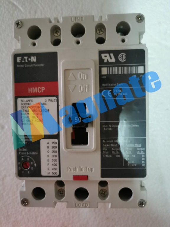 Eaton Series C Motor Circuit Protector PN: HMCP050K2C, Commercial ...