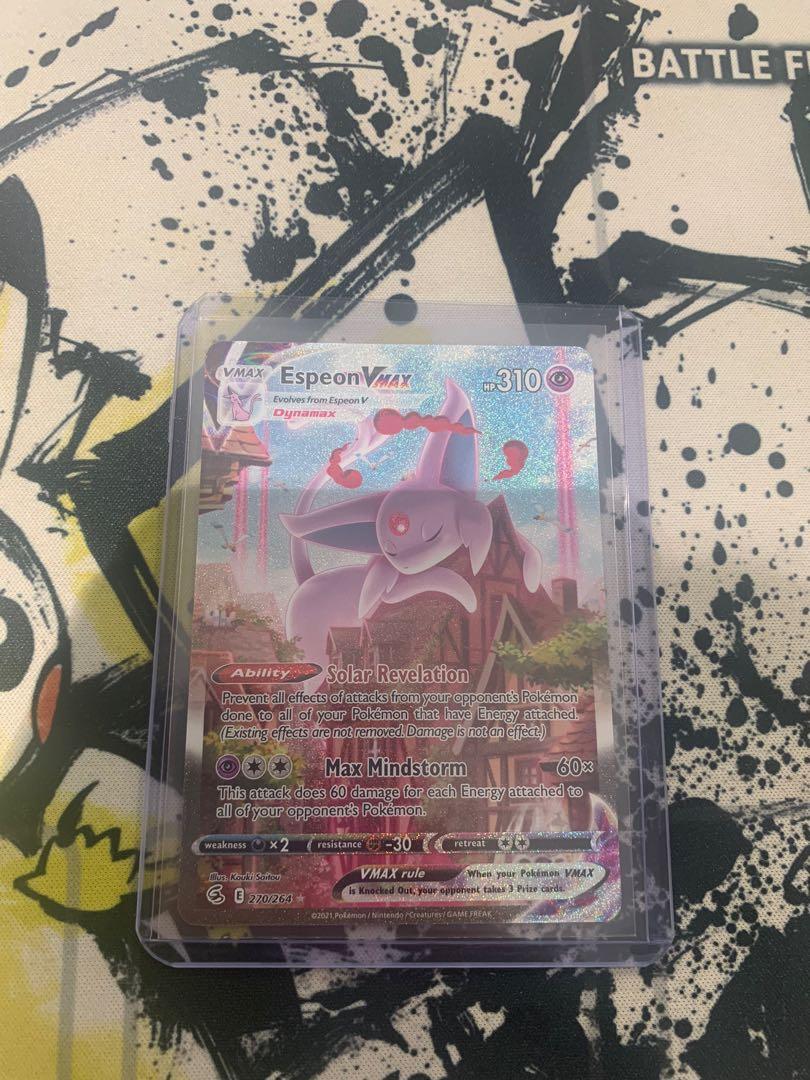 Espeon vmax alternate art / rayquaza vmax fill, Announcements on Carousell