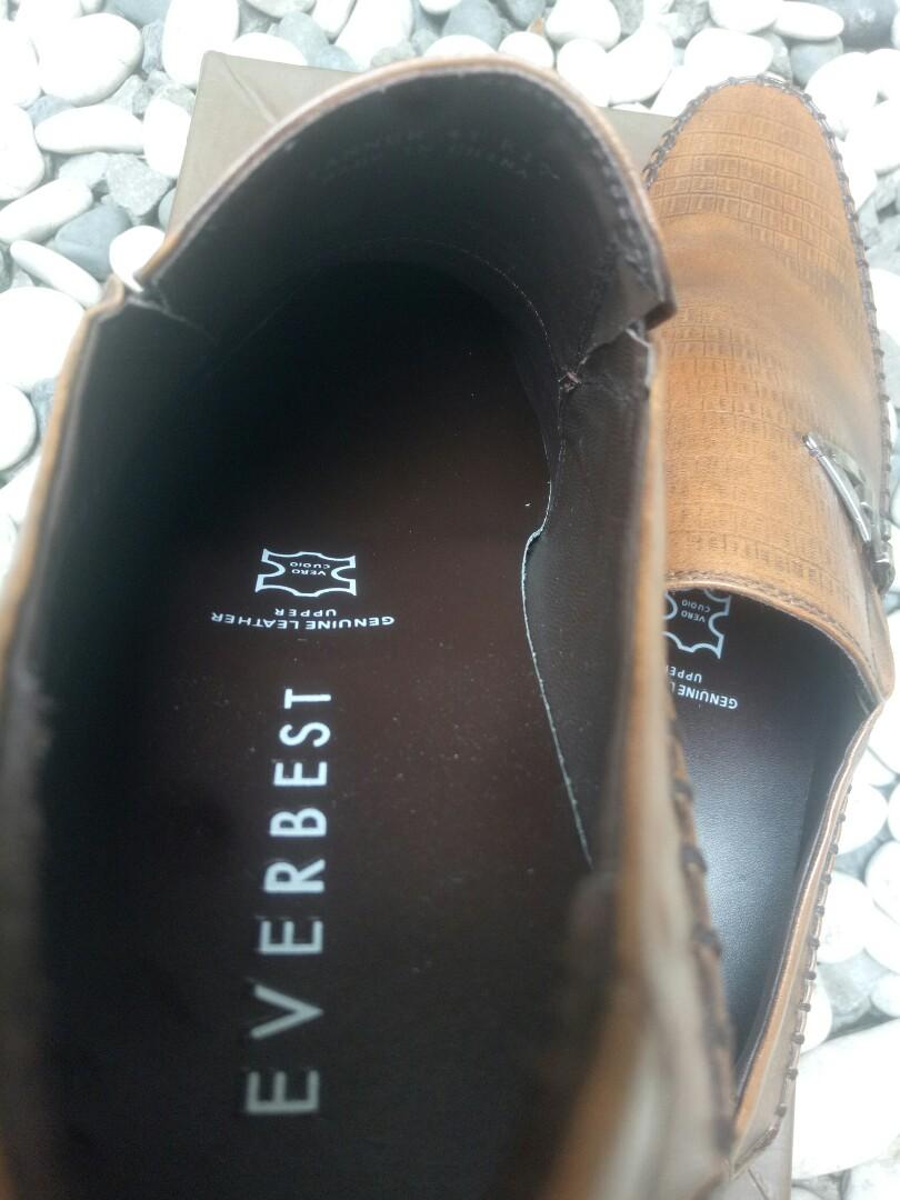 Everbest Shoes Coklat, Fesyen Pria, Sepatu , Sepatu Formal di Carousell