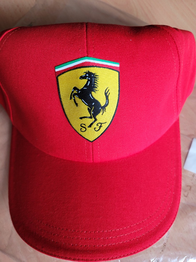 Ferrari red cap, Men's Fashion, Watches & Accessories, Caps & Hats on ...