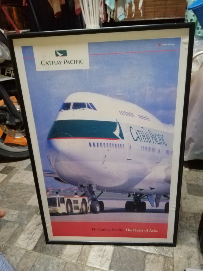 Frame gambar cathay pacific vintage, Hobbies & Toys, Collectibles ...