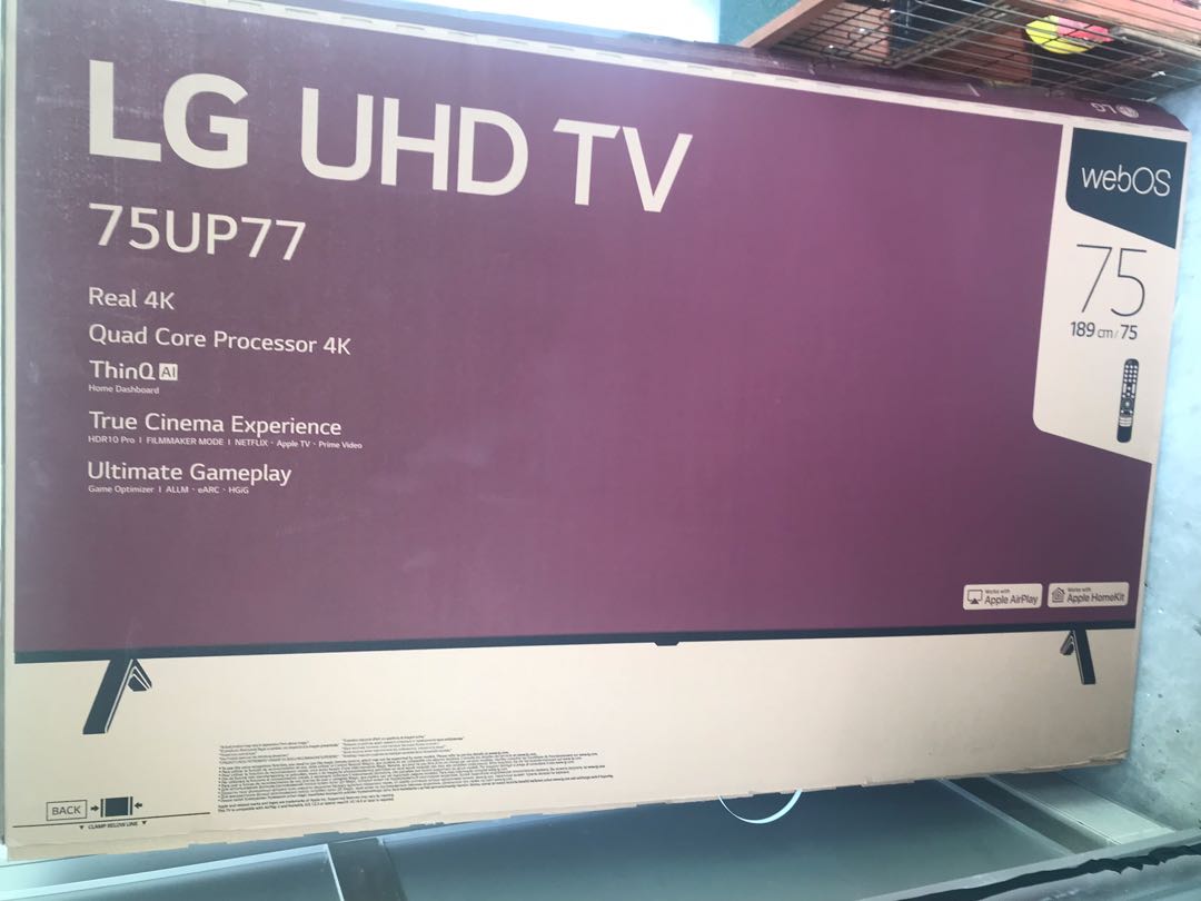 Free- Packaging for 75 inch TV, TV & Home Appliances, TV ...