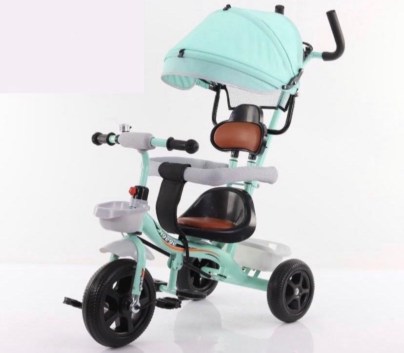 [Fully assembled] Push Tricycle with Canopy convertible into a Regular ...