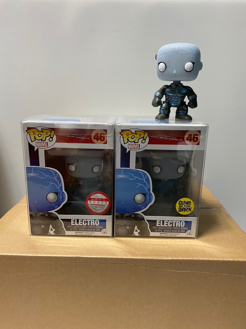 Funko Pop! Electro (GITD) Amazing Spider-Man 2, Hobbies & Toys, Toys ...