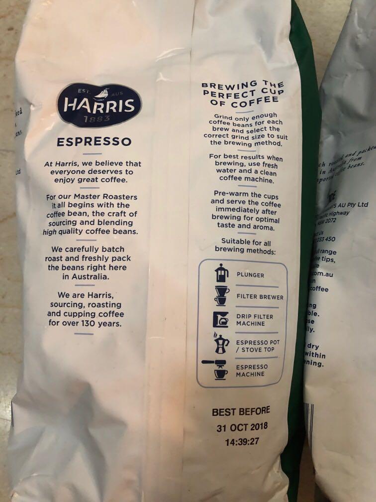 Harris Coffee beans expresso and signature blend, Food & Drinks, Other ...