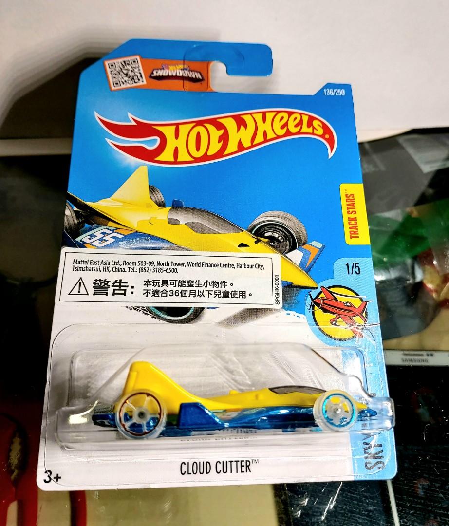 hot wheels cloud cutter die cast model car 合金車仔 飛機 yellow color, 興趣及遊戲 ...