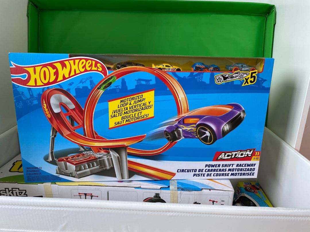 Hot wheels power shift raceway, Hobbies & Toys, Toys & Games on Carousell
