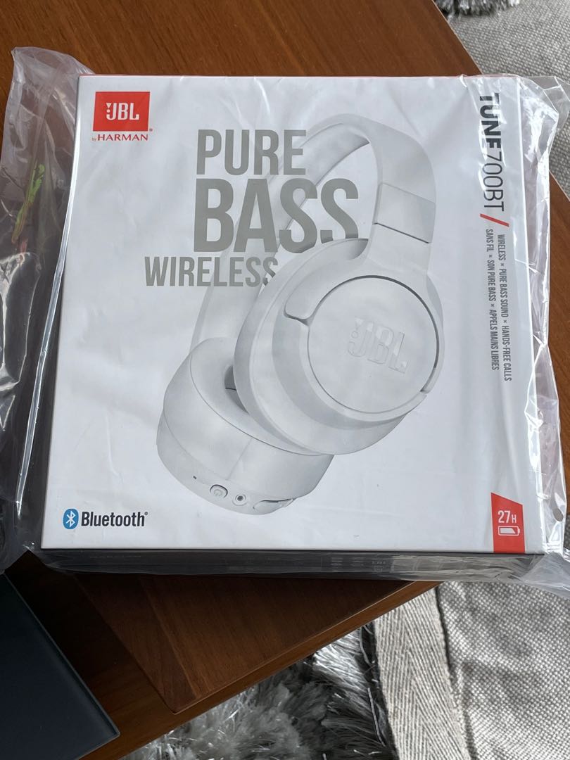 JBL headphone pure bass wireless tune 700BT, Audio, Headphones ...