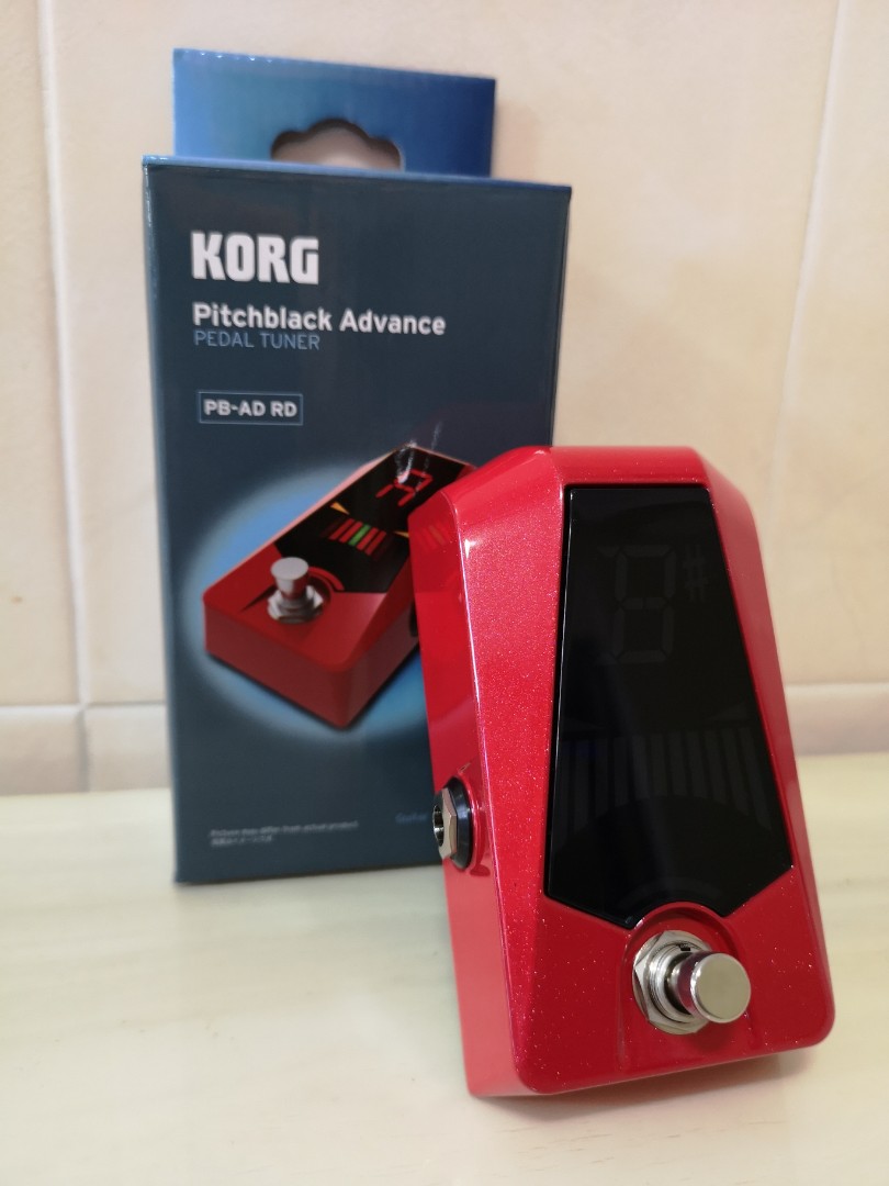 Korg Pitchblack Advance Sparkle Red Color Guitar Tuner, Hobbies & Toys ...