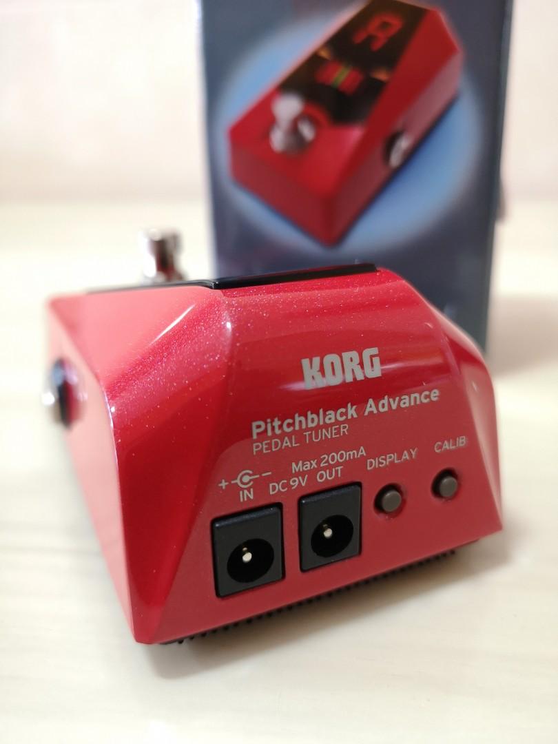 Korg Pitchblack Advance Sparkle Red Color Guitar Tuner, Hobbies & Toys ...